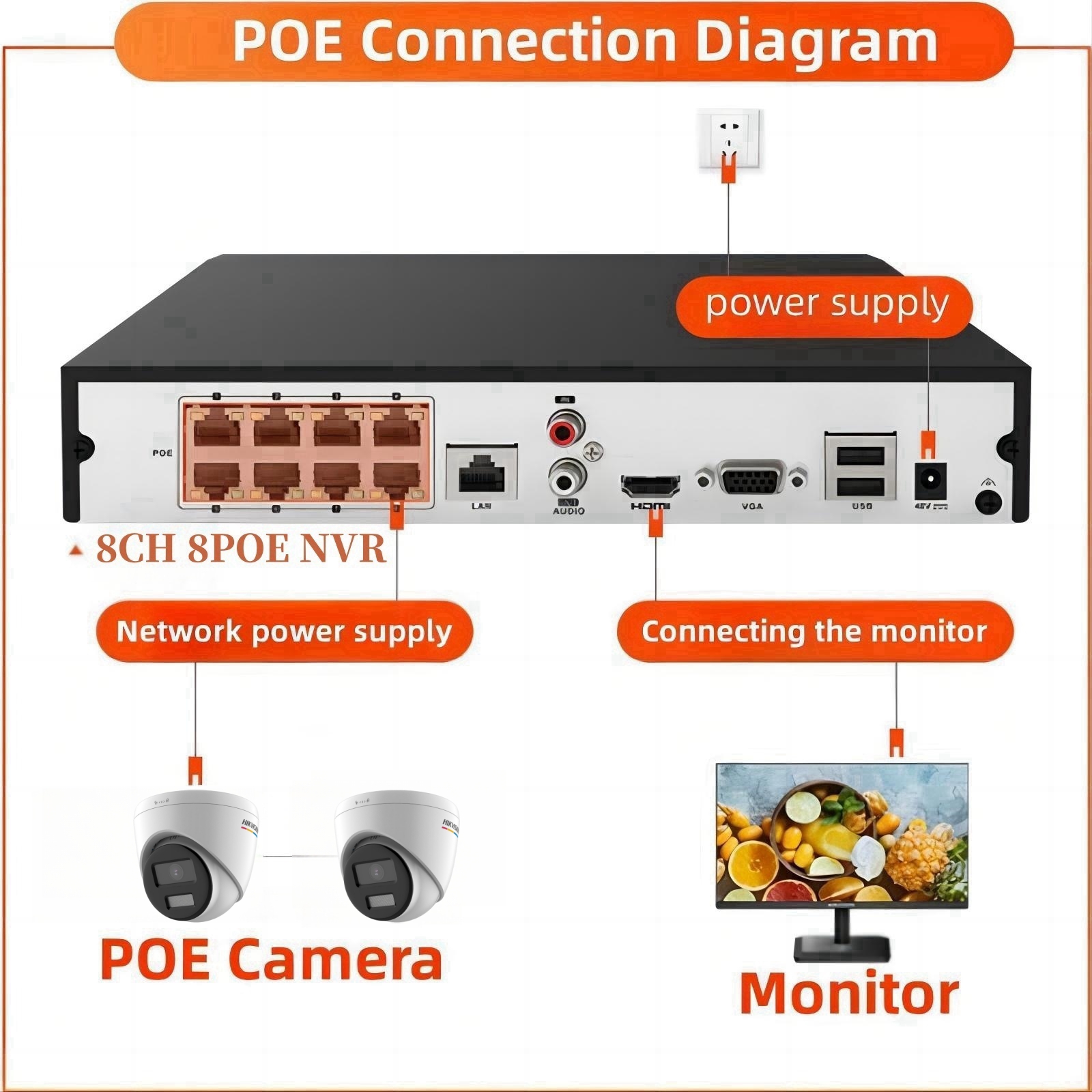 Hikvision IP Camera 2MP 4MP HD Full-color Turret Network Camera With ...