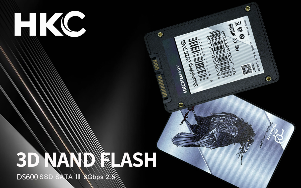 HKC 2.5" SSD 128GB/256GB/512GB/1TB SATA III 3D NAND Internal Solid ...