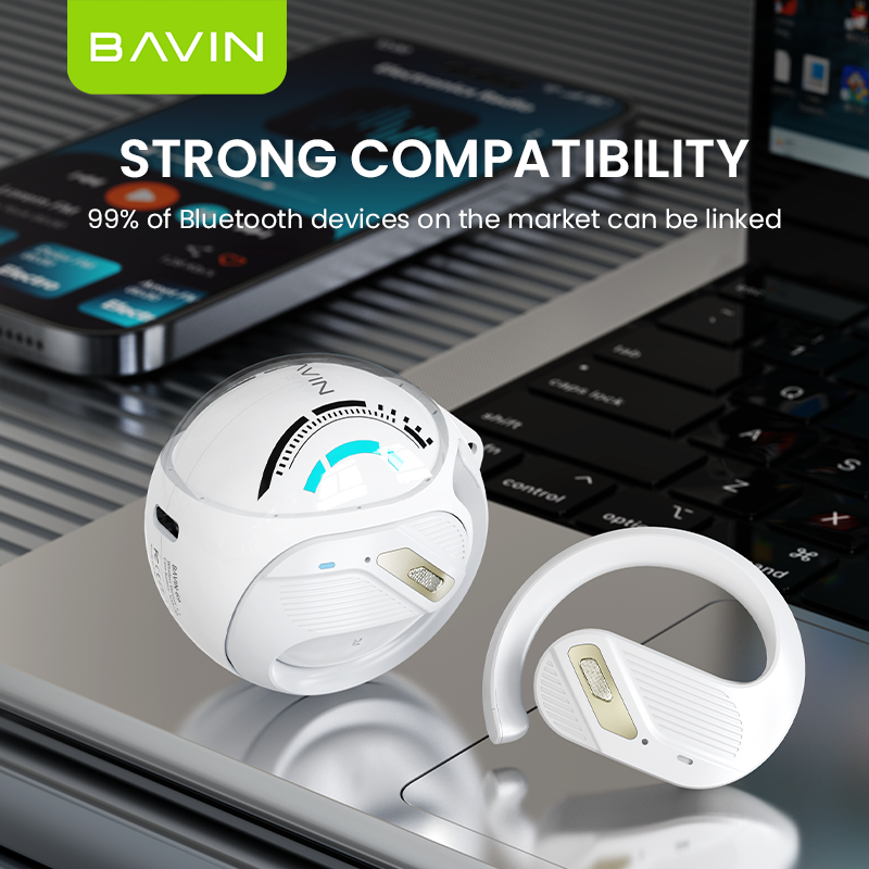 BAVIN BA69 TWS Bluetooth Open Ear Headset Bluetooth Wireless Earphones ...