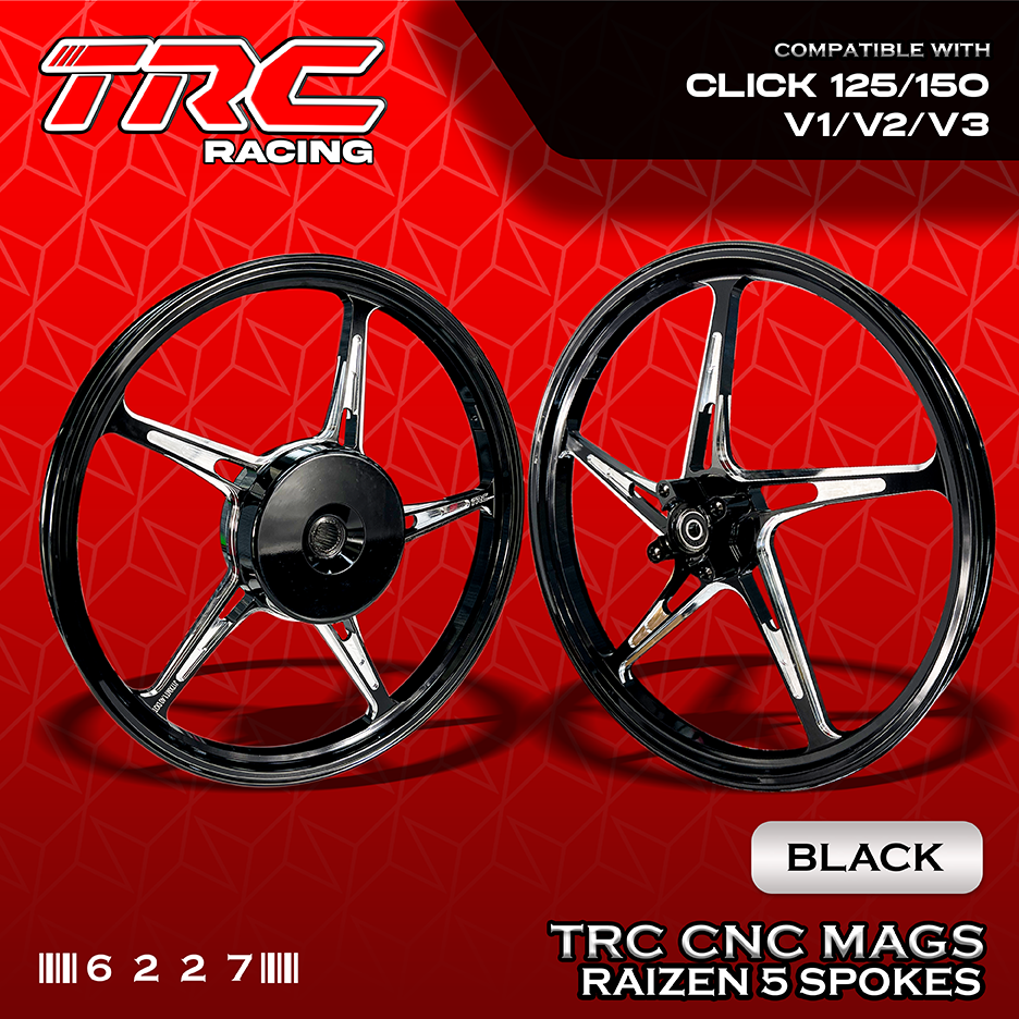 TRC CLICK 125/150 V1/V2/V3 CNC Mags Raizen 5 Spokes 1.4 x 1.4 x 17 6227 ...