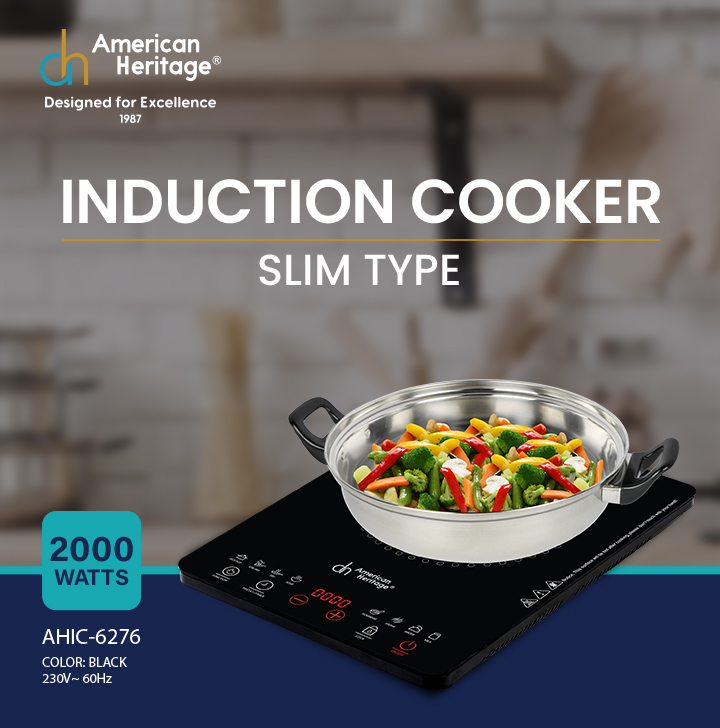 American Heritage Induction Cooker Slim Type AHIC-6276 | Shopee Philippines