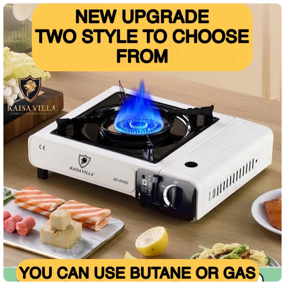 Kaisavilla 2in1 Portable Butane and Gas stove with case for outdoor and ...