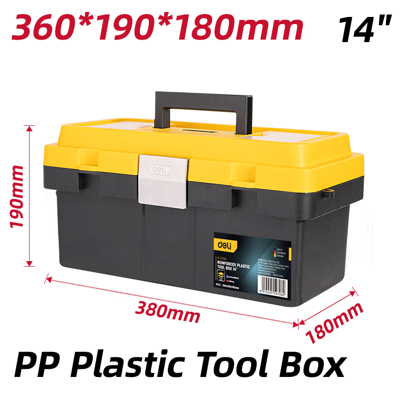 Deli Tool DL-TC270 Heavy Duty Storage Tool Box Multifunctional On-Board ...
