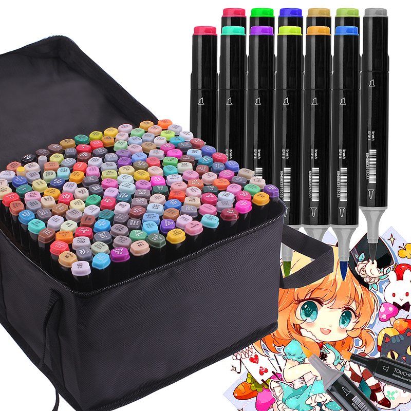 Dual Tip Marker Pens Set Alcohol Graphic Markers for Art Drawing ...