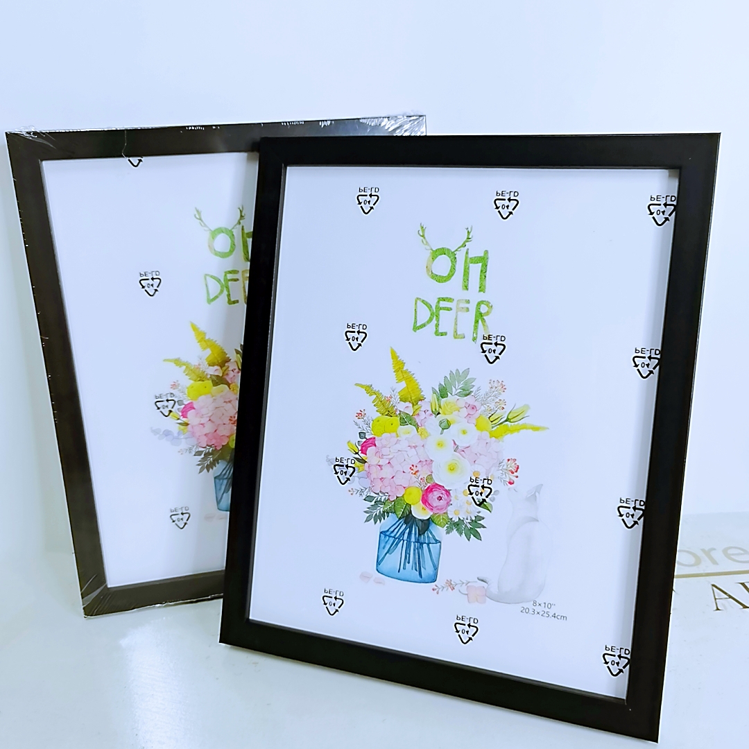 Family Simple wooden A4 photo frame table picture frame hanging wall ...