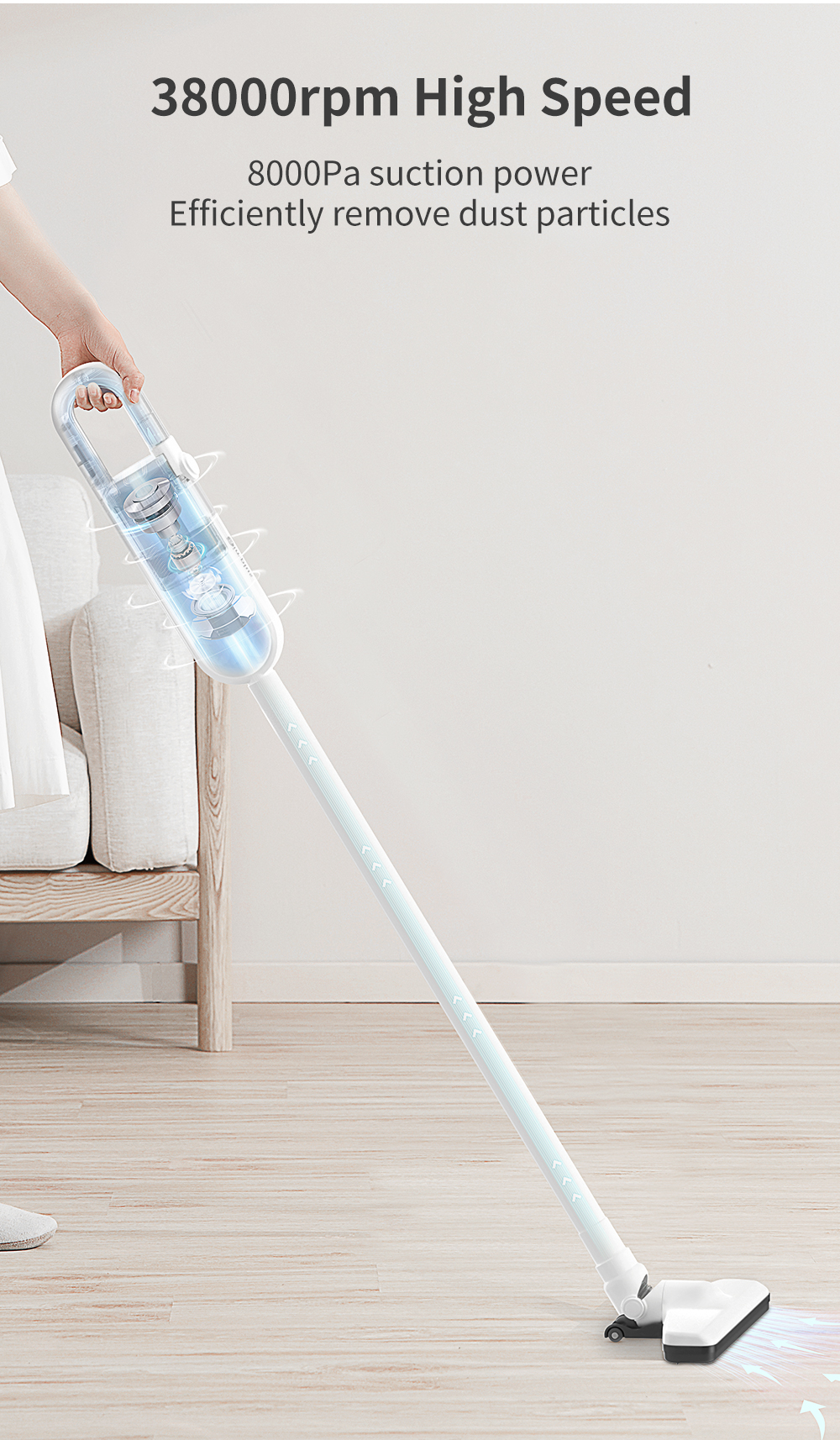 Simplus Cordless Vacuum Cleaner 3 in 1 Handheld Ultra Light XCQH012 ...