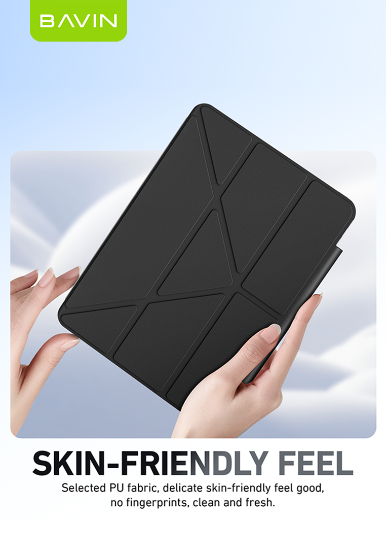 BAVIN C09 Clear Flip Cover Case Compatible w/ iPh Pad Pro 11" 7/8 10.2 ...