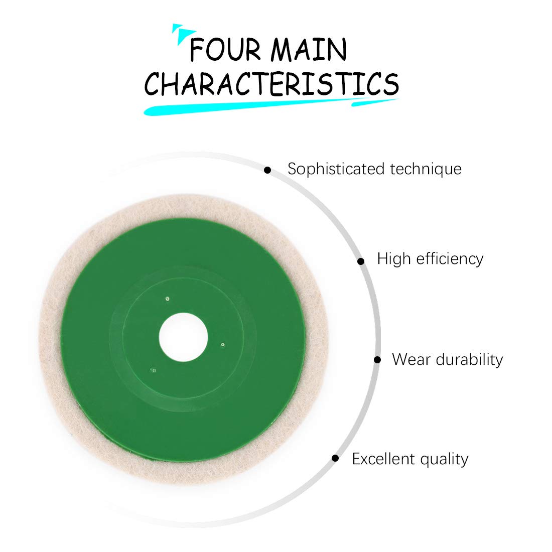 4" Buffing Disc for Grinder Buffing Disk Buffing Wheel Polishing ...