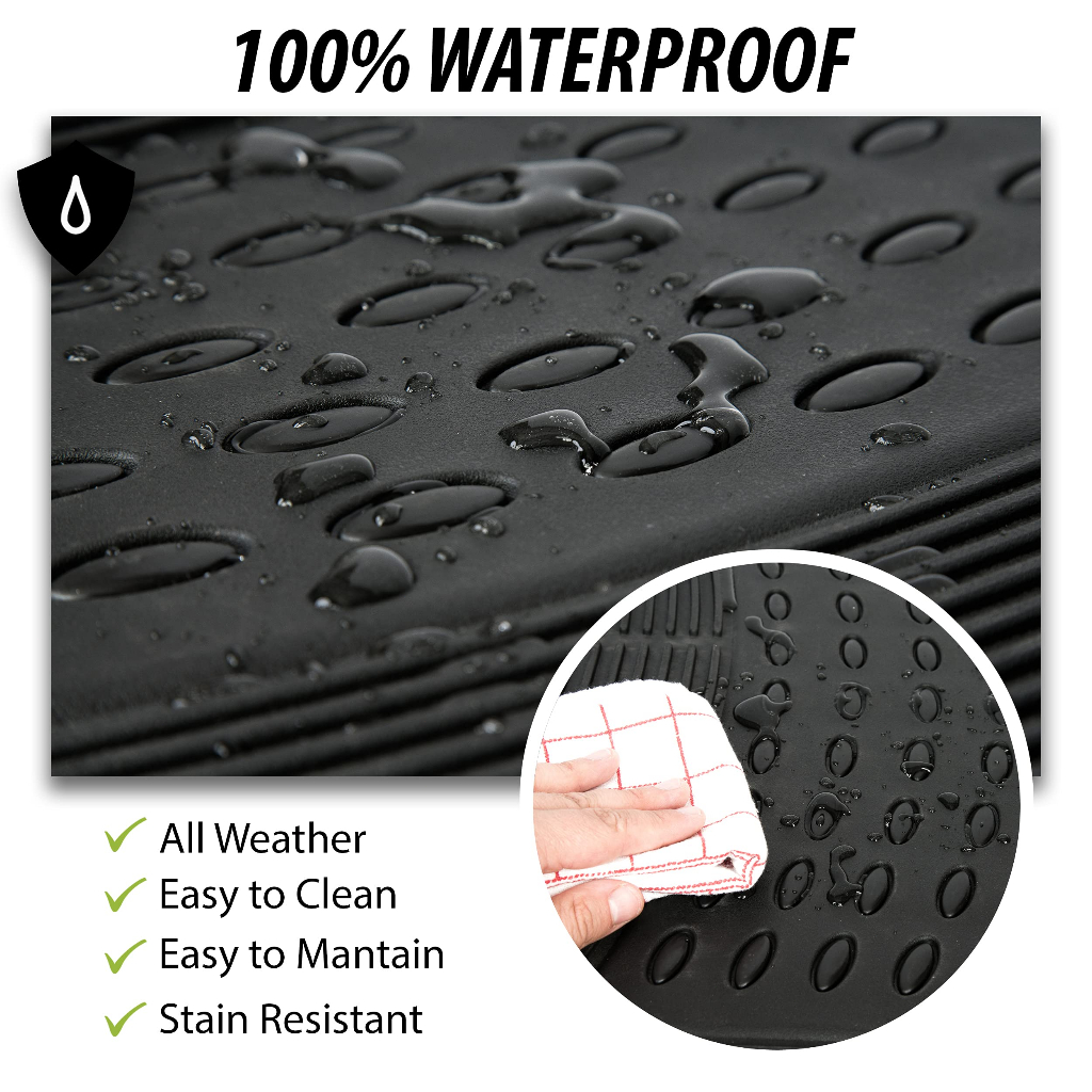 Car Matting/ Anti-Slip Waterproof Car Floor Mat Set - Universal Fit ...