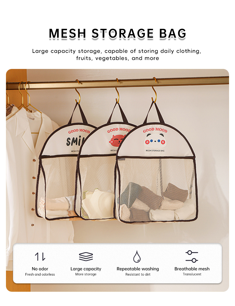 Hanging Storage Organizer Socks Bra Underwear toy Holder Wall Hanging ...