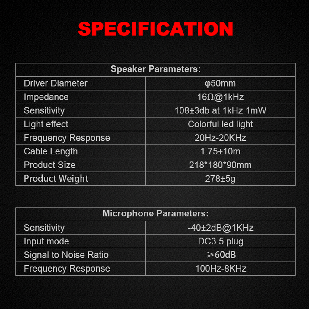 Inplay H20 RGB Wired Headset RGB Light Gaming Headset Headphones With ...