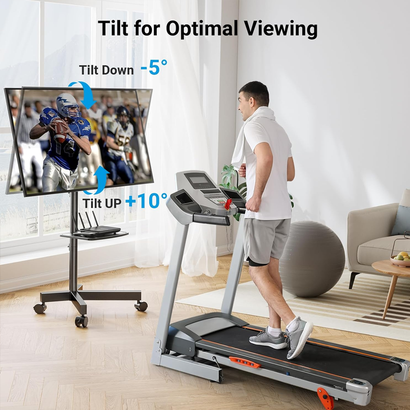 Inplay LMT-1 TV Cart TV Stand Mount Movable Rolling TV Stand with ...