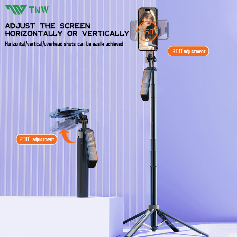 TNW S30 Four Corner Selfie Stick Tripod 360°Rotation with Bluetooth ...