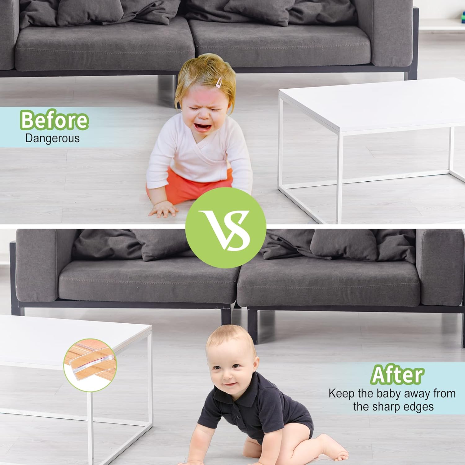 2M Table Edge Protector Corner Protector Soft Cushion Guard Strip Table ...