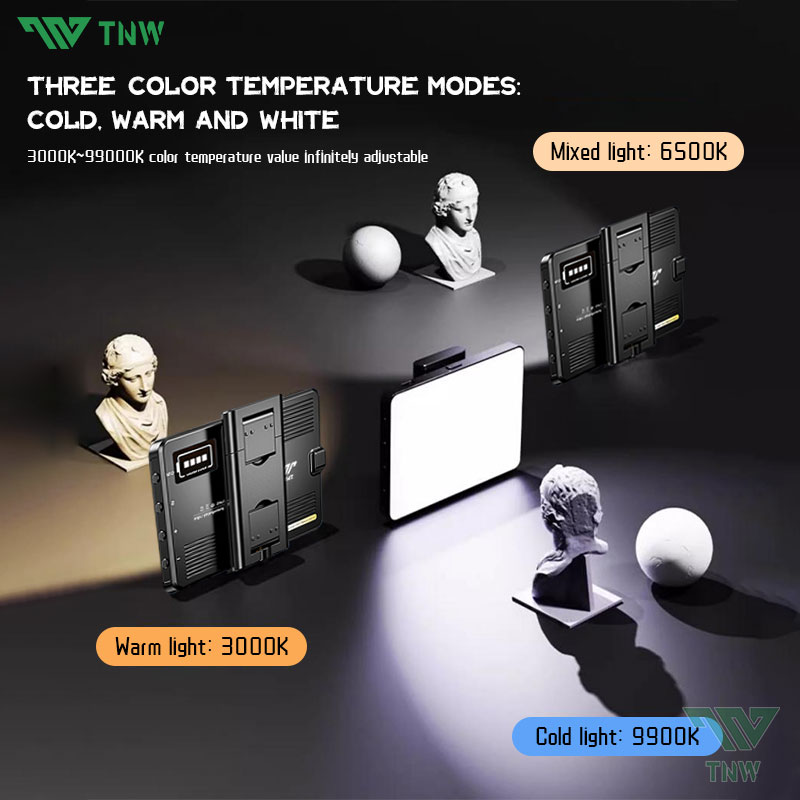 TNW D25 LED Video Light Camera Light with 1/4 Hot Shoe Mount Threaded ...