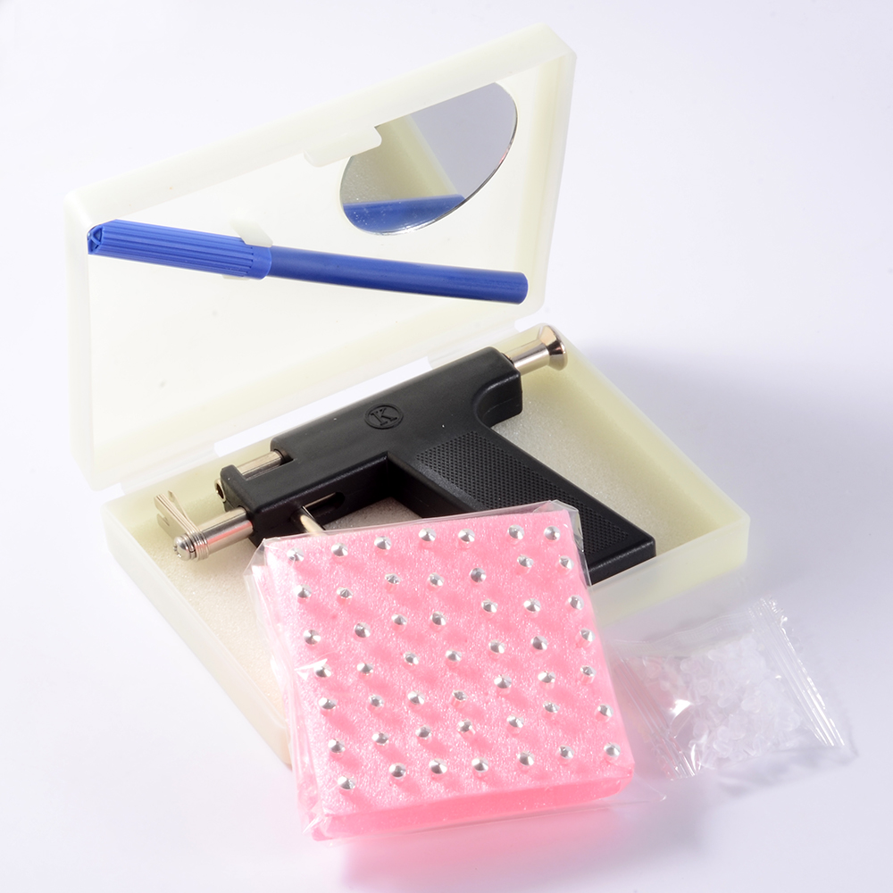 Ear Piercing Tool Set 98pcs Safety Stainless Steel Ear Studs Nose Ear ...