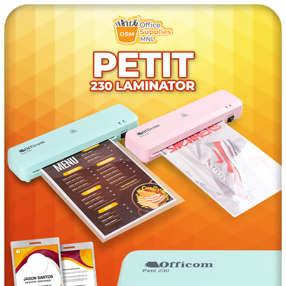 OFFICOM Laminating Machine Petit Document Laminator 230 A4 Mini ...