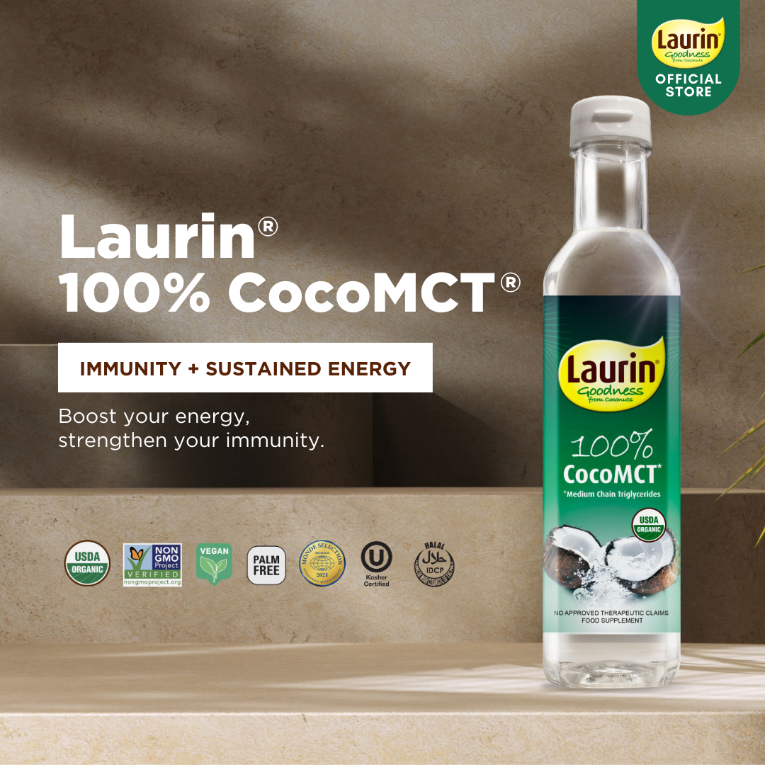 Laurin 100% Coco MCT Oil 1 Box/12 Bottles (500mL) | Shopee Philippines