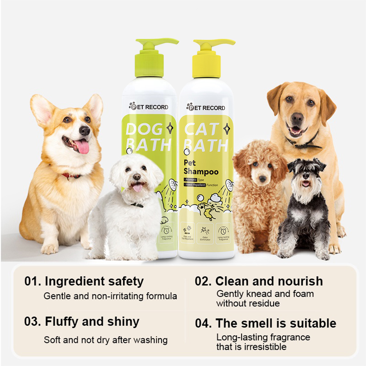 Pet shampoo Common to cats and dogs Dog deodorant shampoo Cat ...