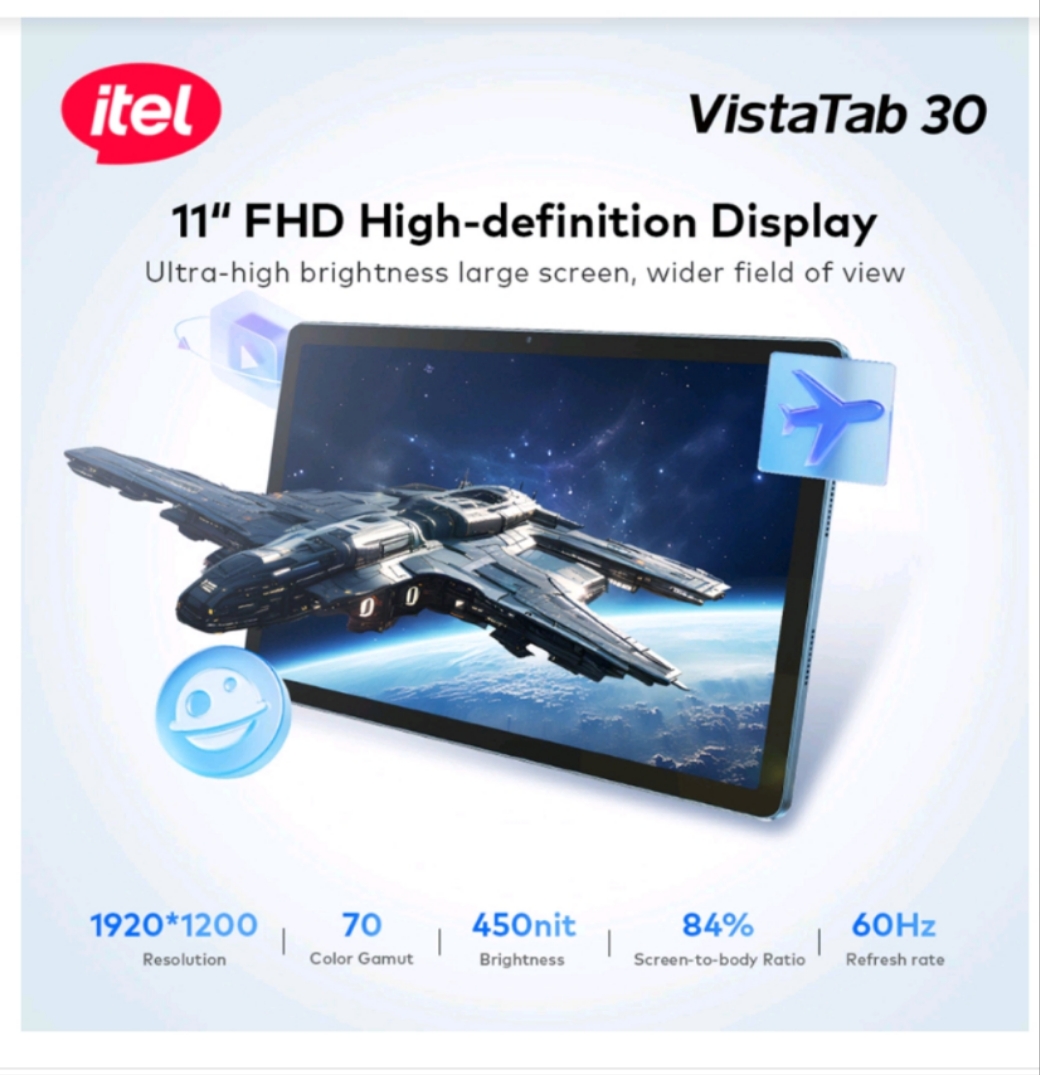 ITEL VistaTab 30 4G | 128GB ROM +4GB RAM | AI learning Center For Kids ...