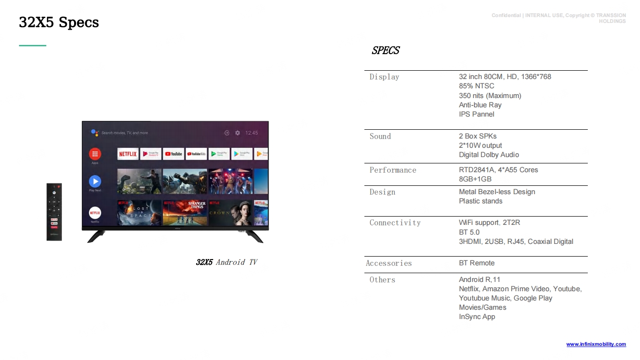 Infinix 32X5 Android TV | 32" HD IPS Pannel | Digital Dolby Audio ...