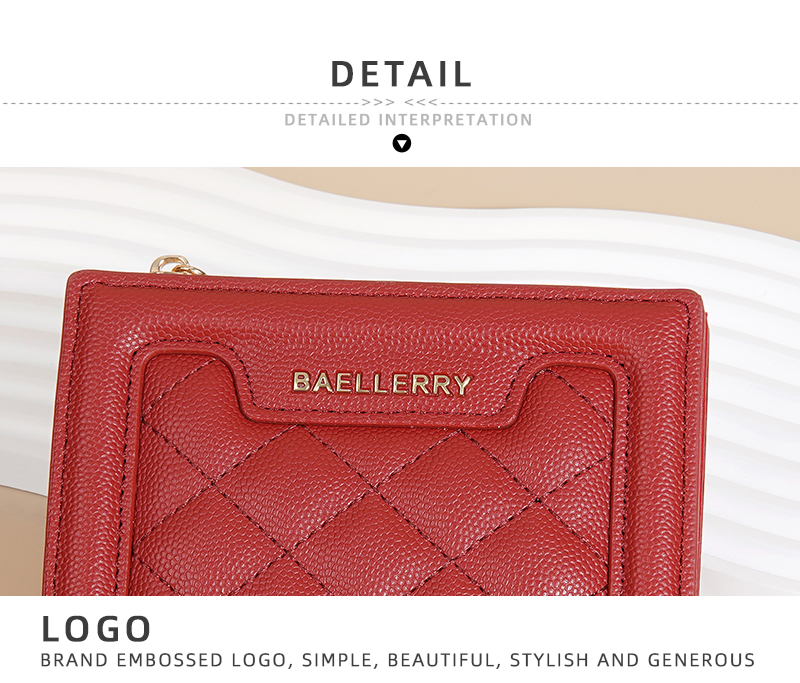 Baellerry New Buckle Sanded Leather Coin Purse Wallet For Women ...