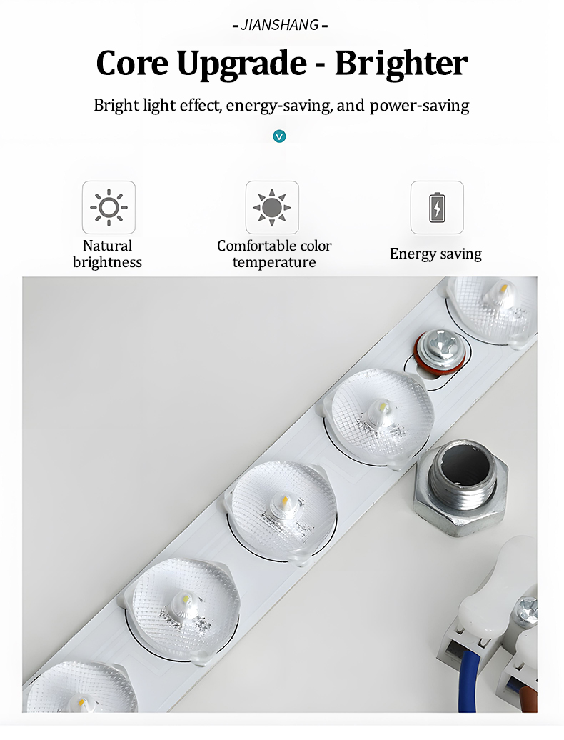 LED ceiling light wood grain ceiling lamp tri color with remote control ...