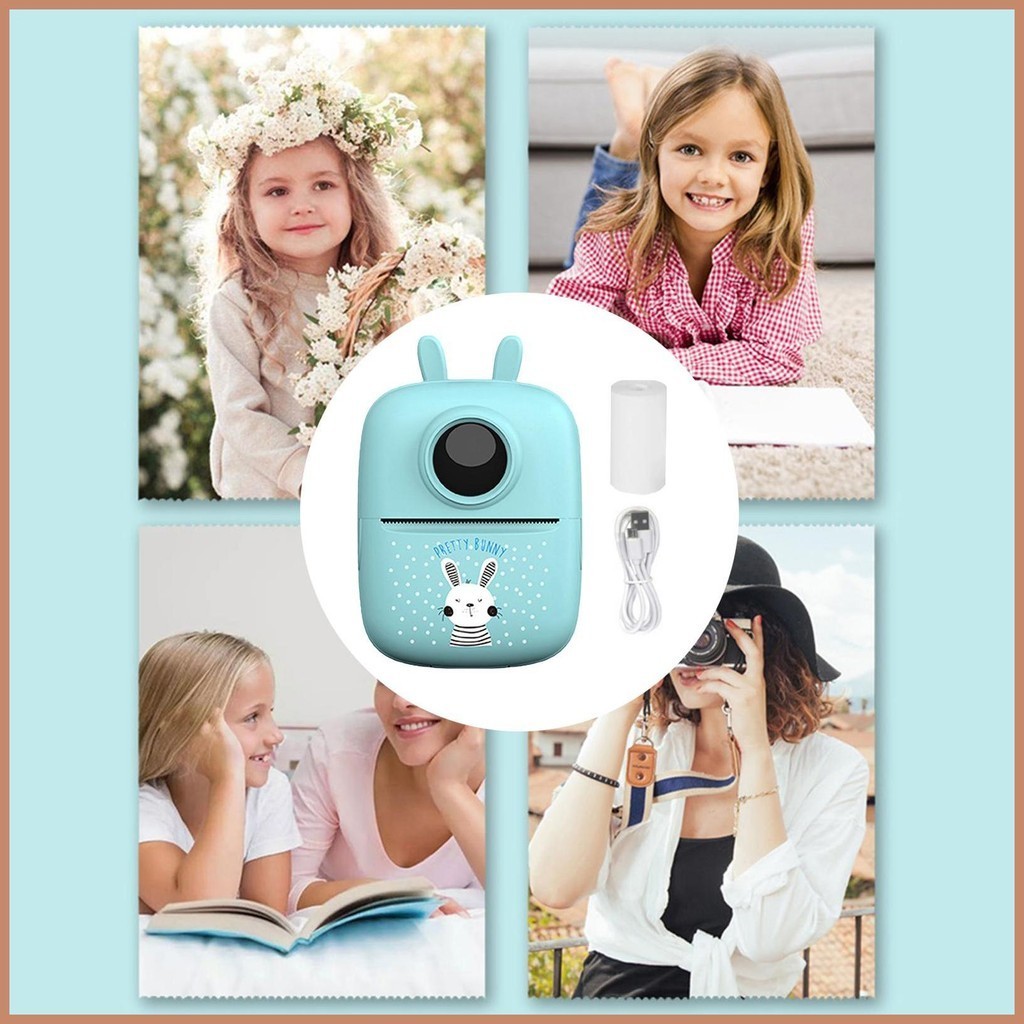 D7 Portable Mini Pocket Printer Instant Inkless BT Thermal Wireless ...
