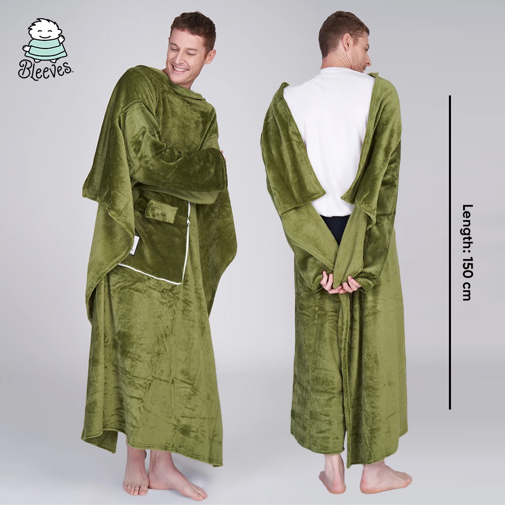 Bleeves® | Lime EasyFold Edition Wearable Blanket for Men and Women ...