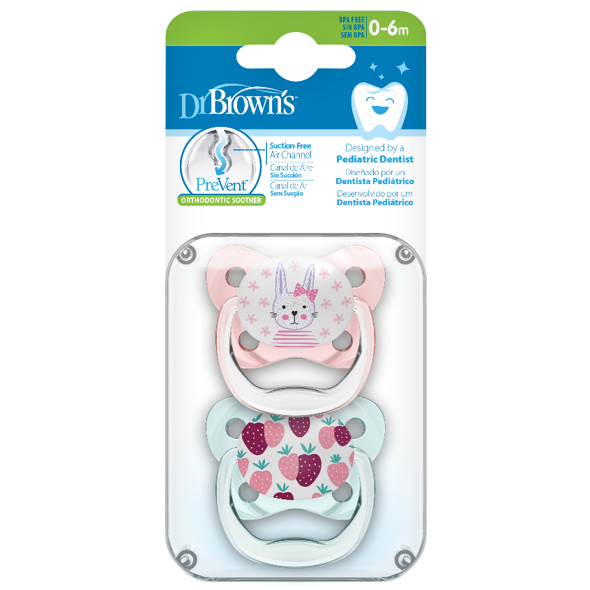 Dr. Brown's Pacifier Prevent Stage 1, 2pcs/pack 0 to 6 Months | Shopee ...