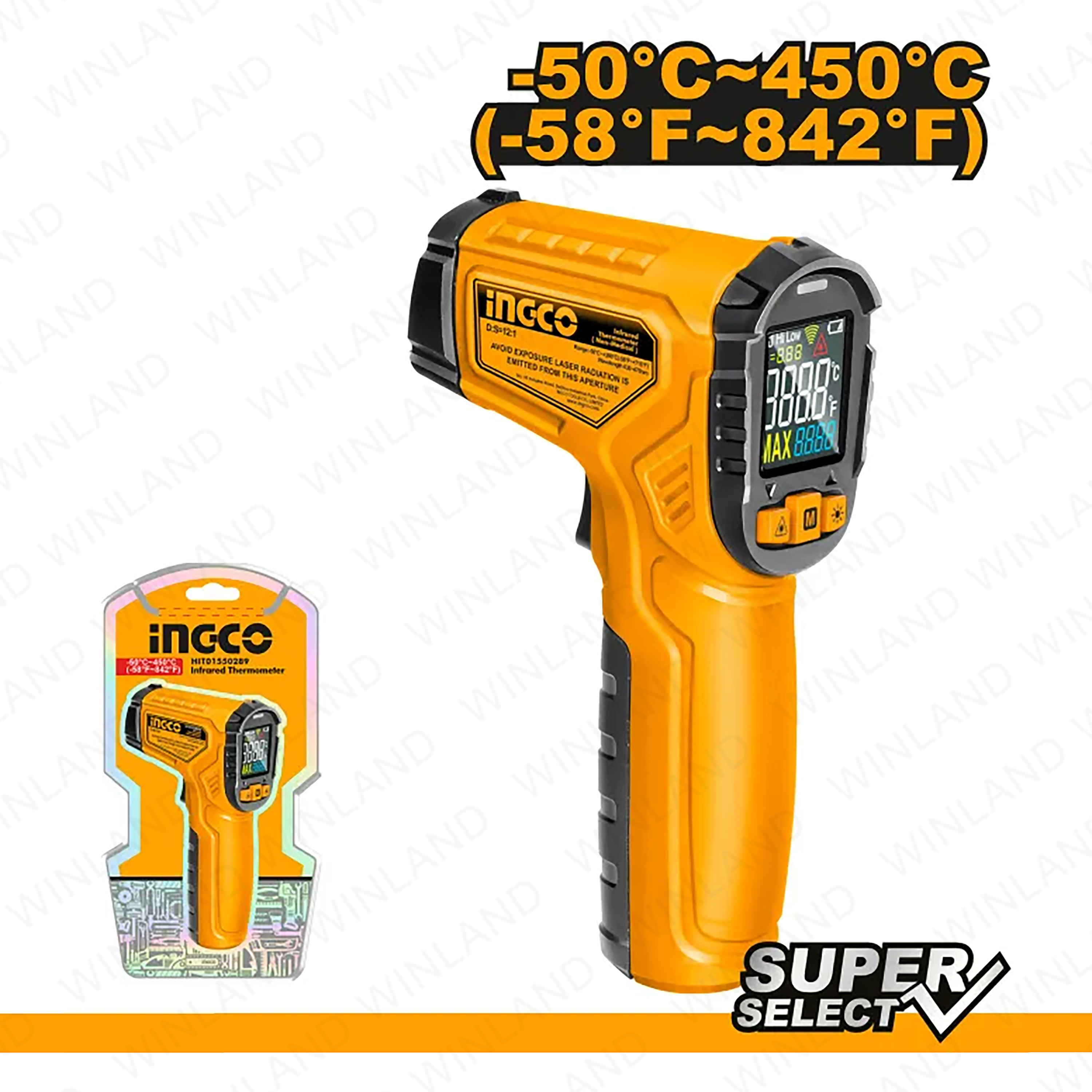 Ingco by Winland Not for human Infrared Thermometer Temperature Meter ...