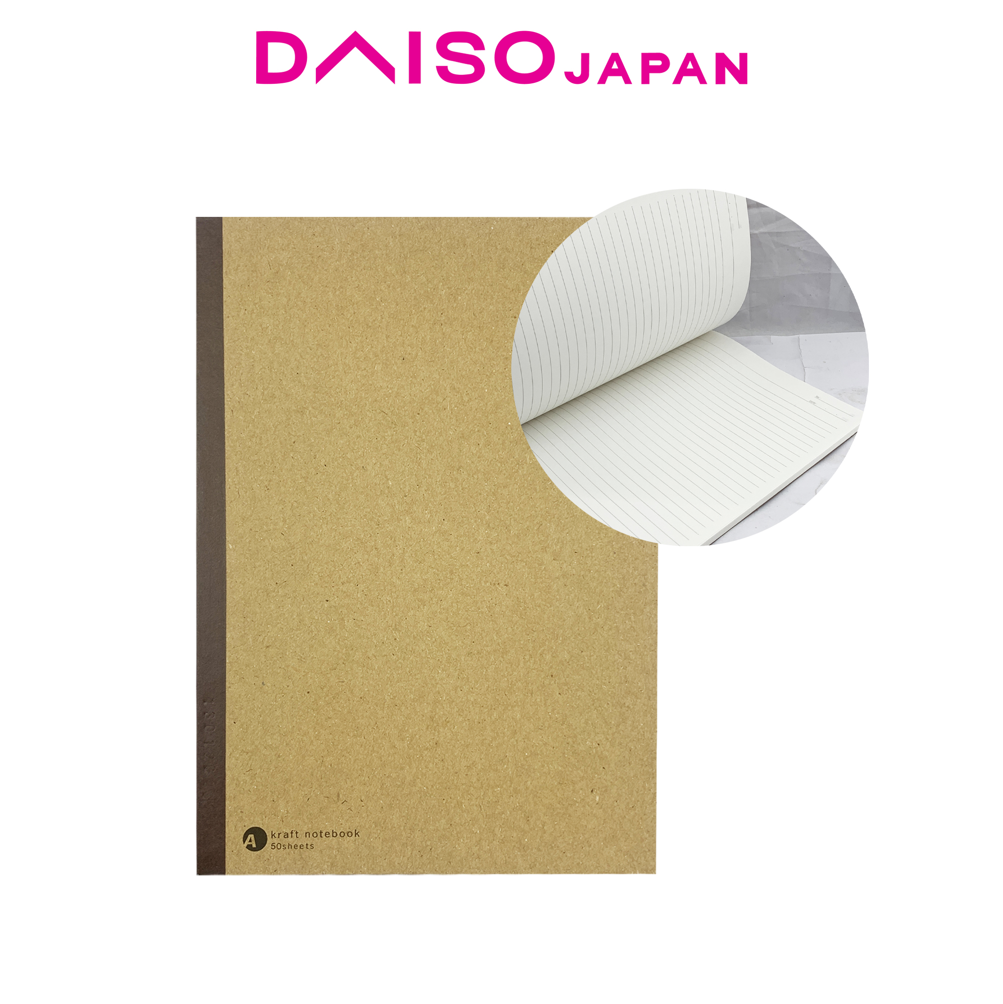 Daiso B5 Lined Notebook with Plain Cover (50 sheets) | Shopee Philippines