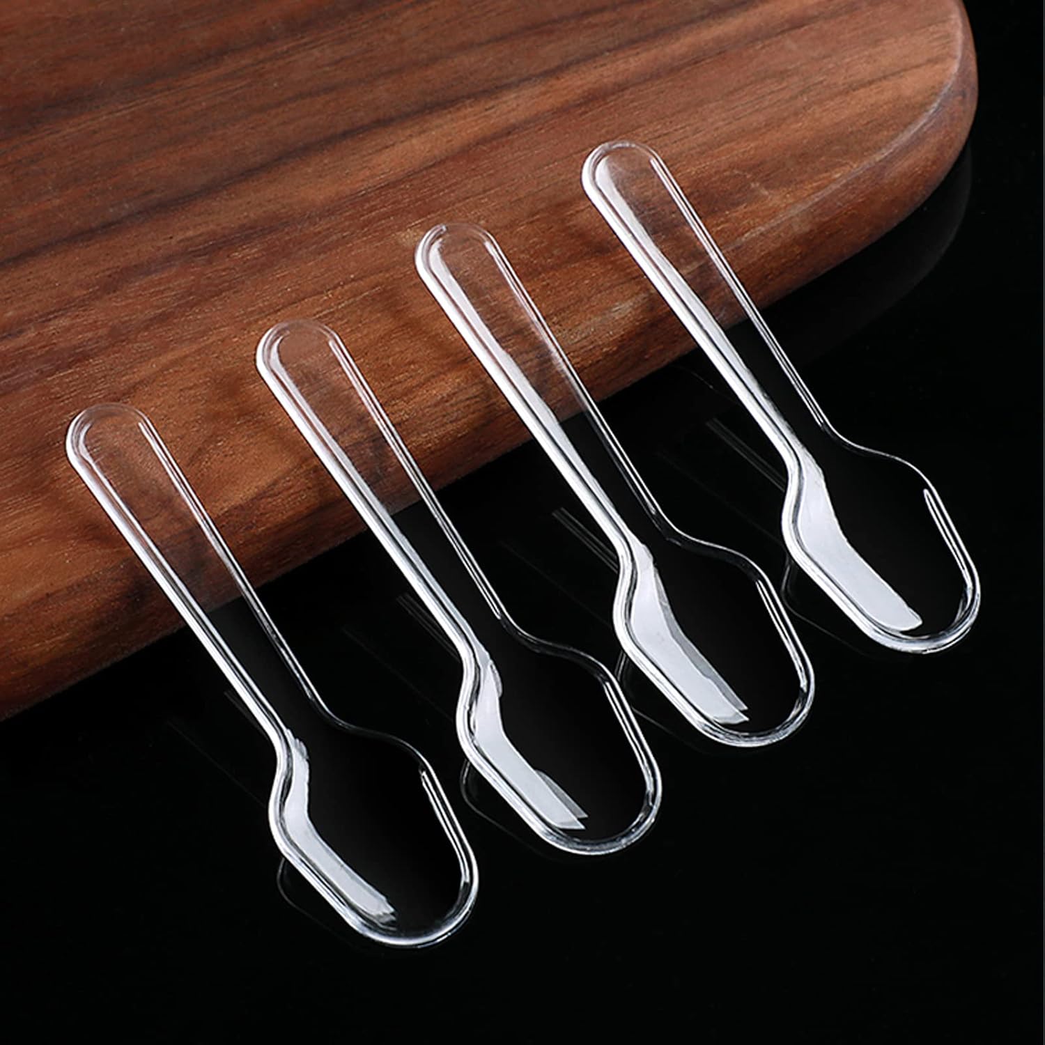 200 Count Plastic Mini Taster Spoons Perfect for and Parties Disposable ...