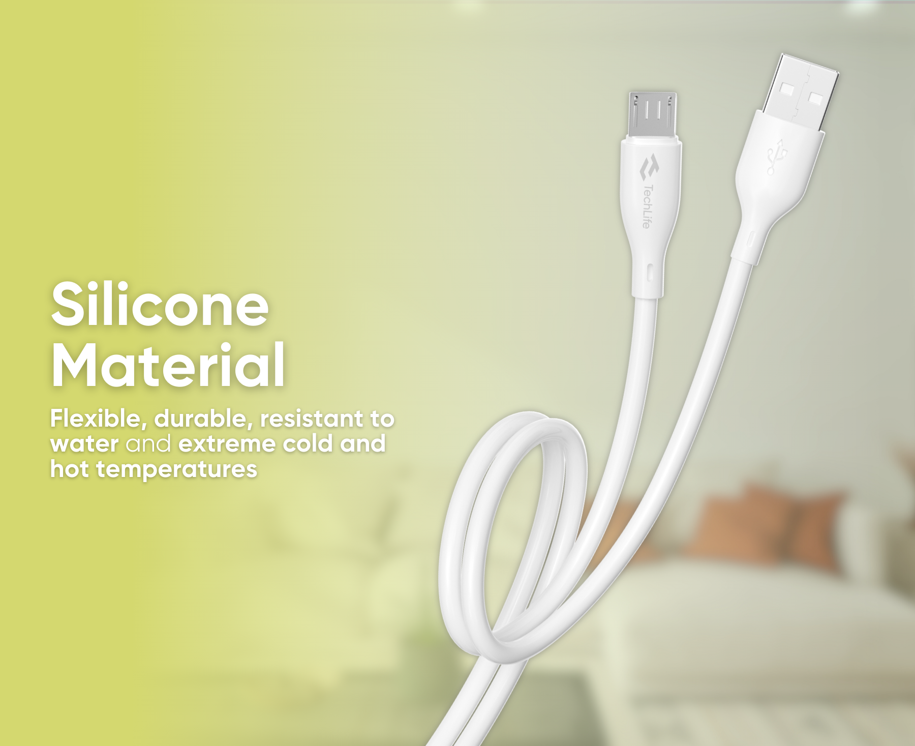TechLife Micro-USB Cable | Supports Fast Charging Protocols | 3A Fast ...