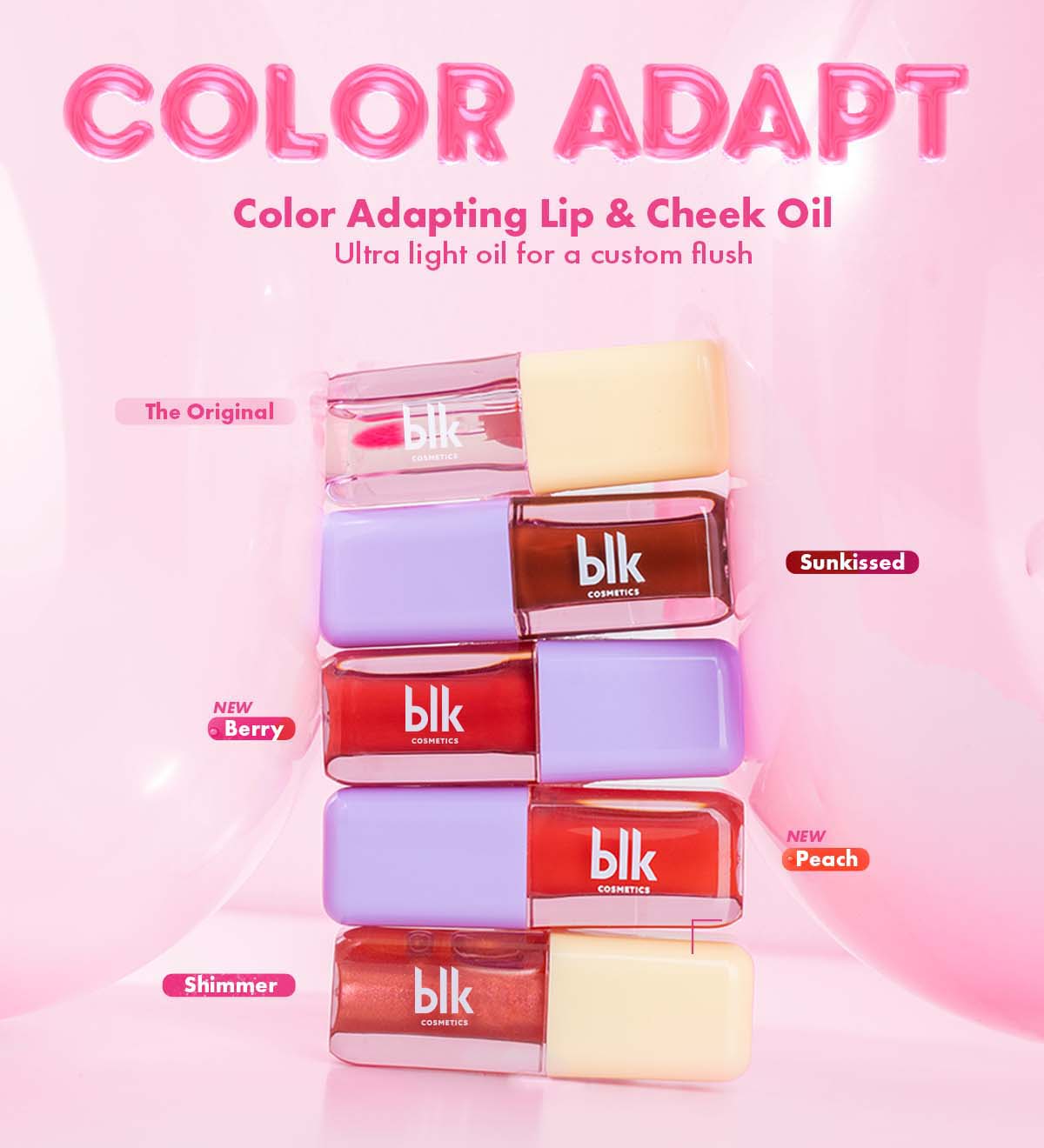blk cosmetics fresh color adapting lip and cheek oil | Shopee Philippines