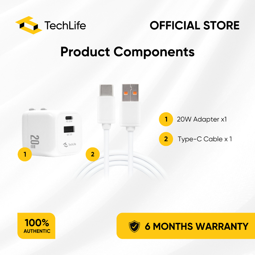 realme TechLife 20W Charger With Type-C Cable | 20W PD Fast Charging ...