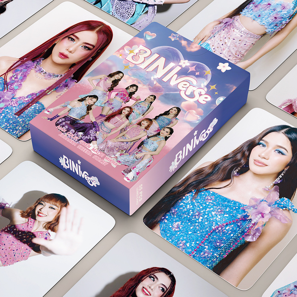 Jollibini Bini Photocards 55/92Pcs/Box Lomo Card Bini Holographic Card ...