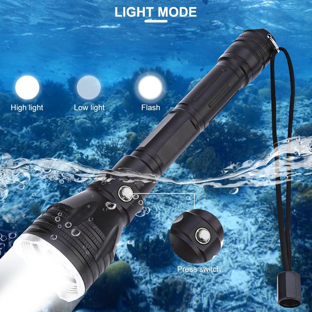 YUPARD 10w 1200lm Diving Flashlight L2 Led White/Yellow Light ...