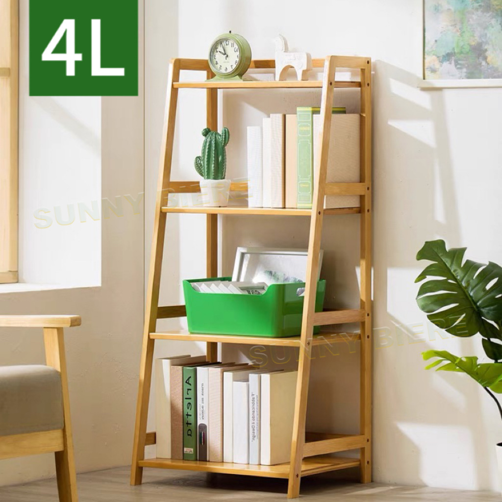 SUNNY BIERE Book Shelf Organizer 3/4/5 Layers Shelf Rack Display Racks ...
