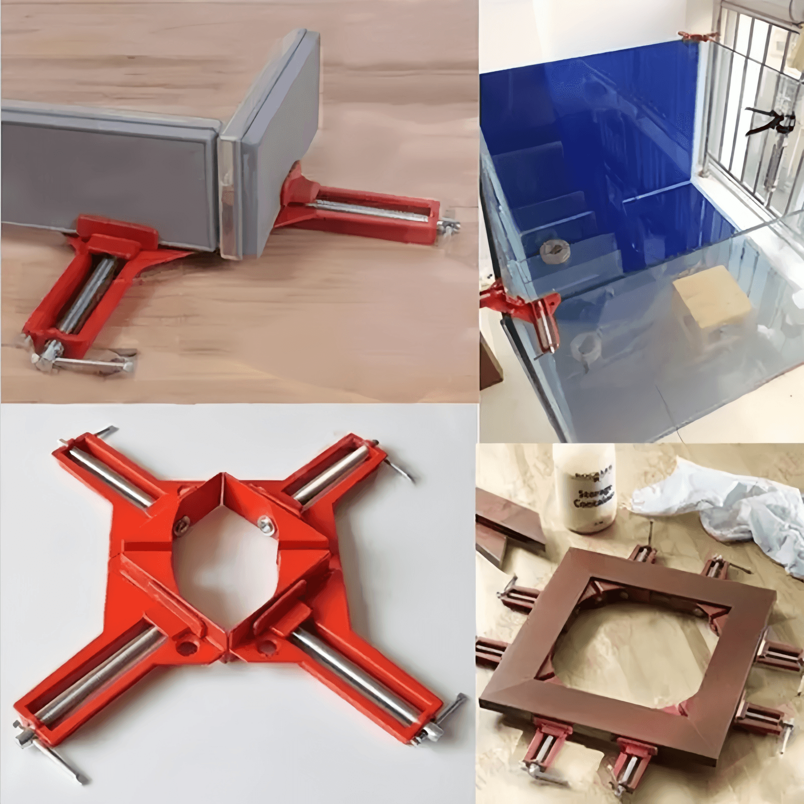 1/2/4pcs 90° Angle Clip Reinforced Glass Frame Picture Frame Fixing ...