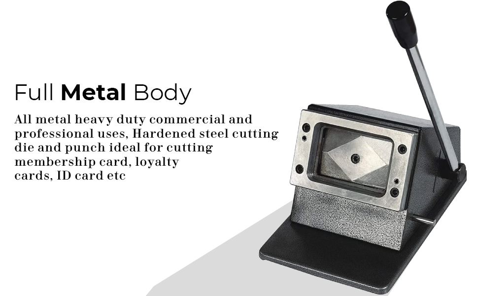 Yasen PVC Card Die Cutter | Heavy Duty ID Cutter for Gift Card | ATM ...