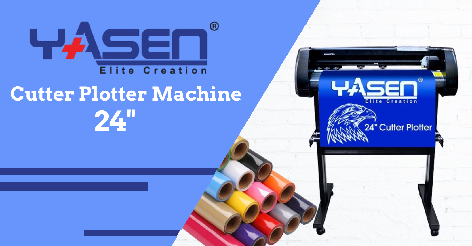 Yasen Cutter Plotter Machine 24" Professional Vinyl Sticker Cutting ...