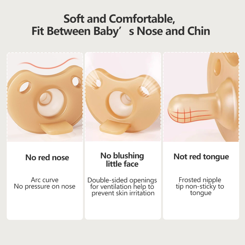 Einmilk Baby Pacifier Super Soft Silicone Newborn Pacifier Anti-colic ...