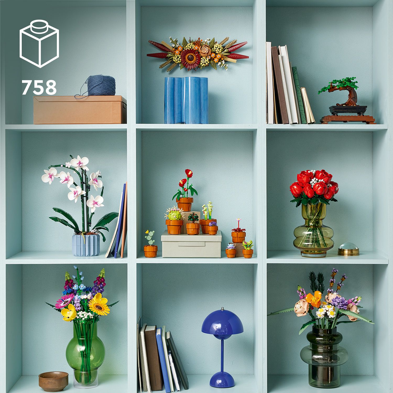 LEGO Icons Tiny Plants 10329 Building Set for Adults (758 Pieces ...