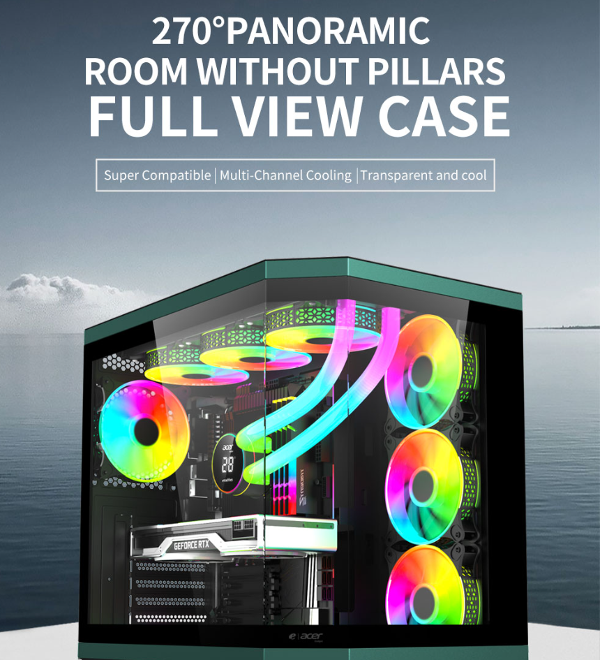 Itw | Acer Computer PC Case V950 Panoramic Room w/o Pillars Full View ...