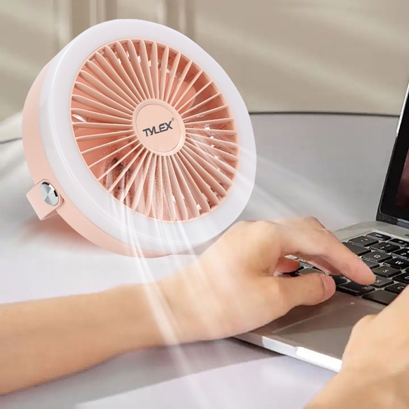 TYLEX XM45 Portable Multifunctional Mini Fan with LED Light Low Noise ...