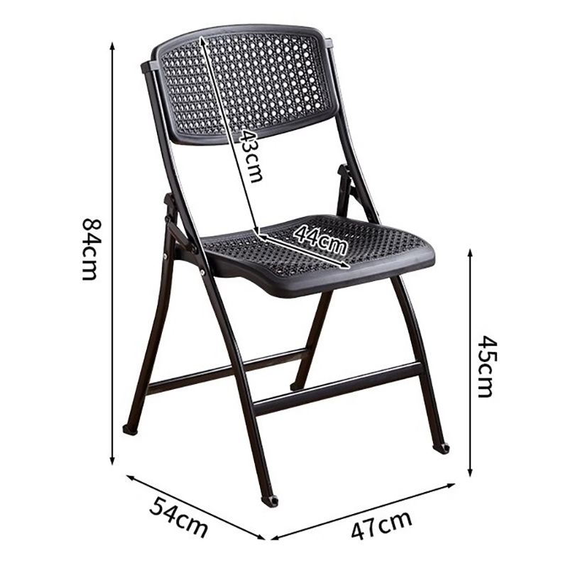 Folding Chair Office Chair foldable Portable Backrest Chair Computer ...