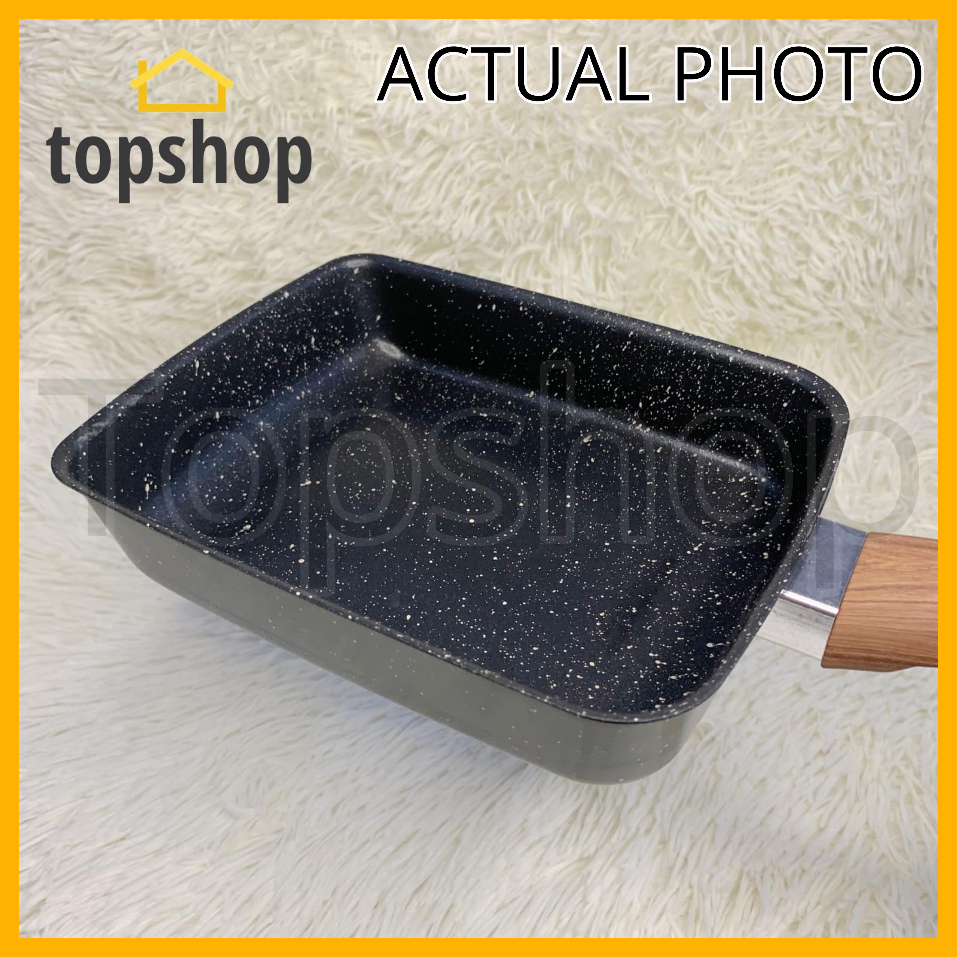 TOPSHOP Non-Stick Tamagoyaki Fry Pan Omelette Egg Pan Japanese ...