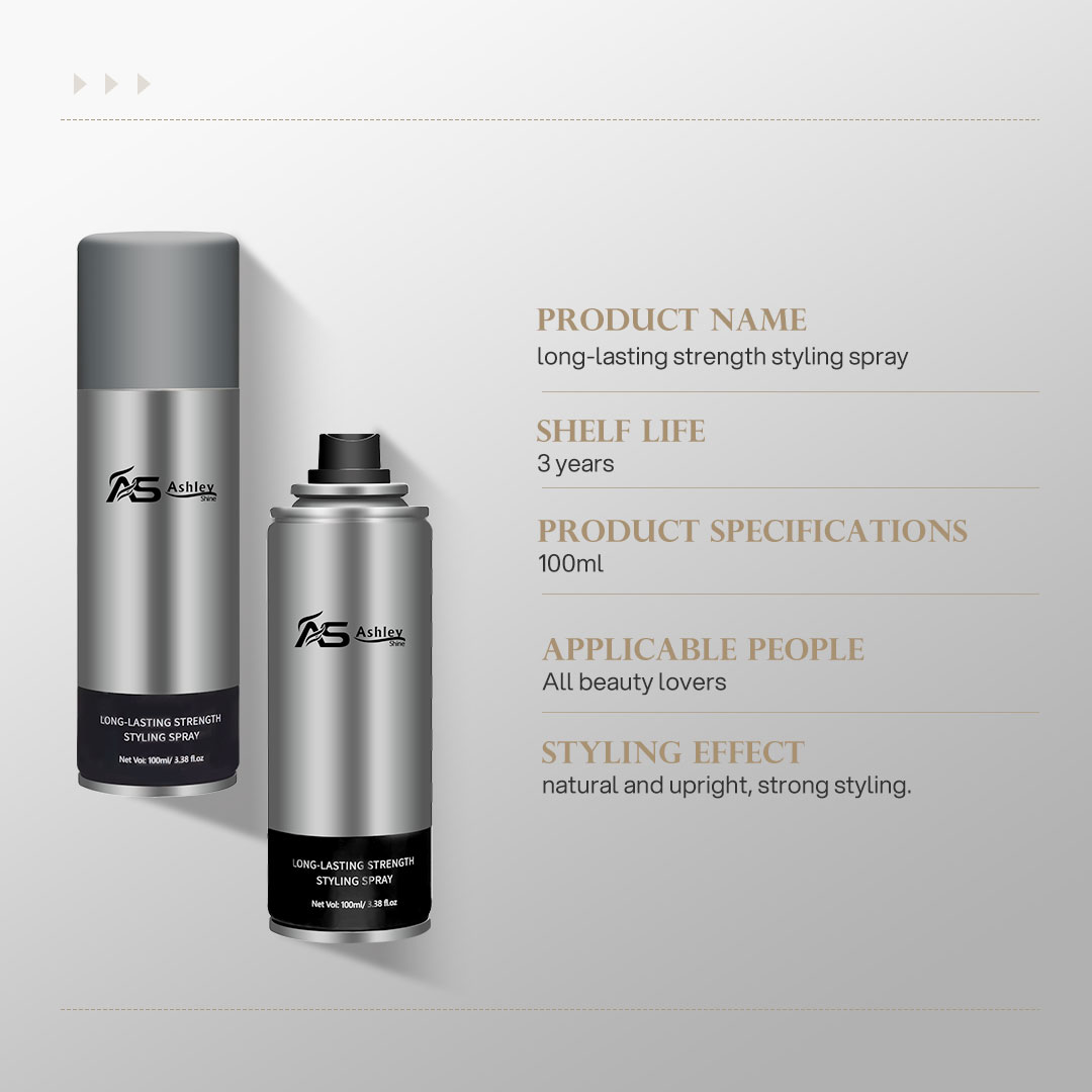 Ashley Shine Hair spray Hair Setting Spray Long-lasting Strength ...