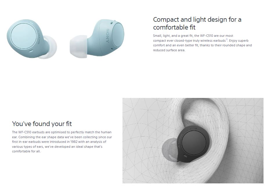 Sony WF-C510 / WF C510 Wireless Earbuds Bluetooth Earphones | Shopee ...